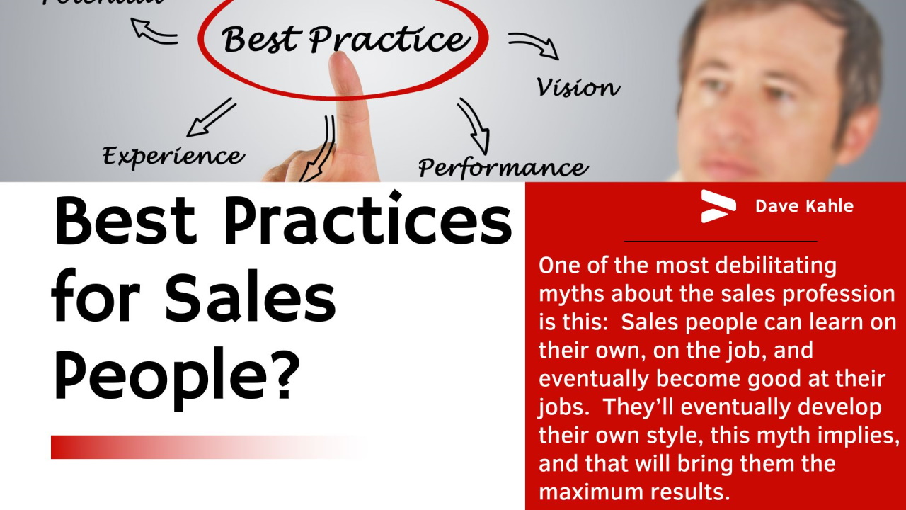 Are There Best Practices for Salespeople? - The Sales Resource Center®